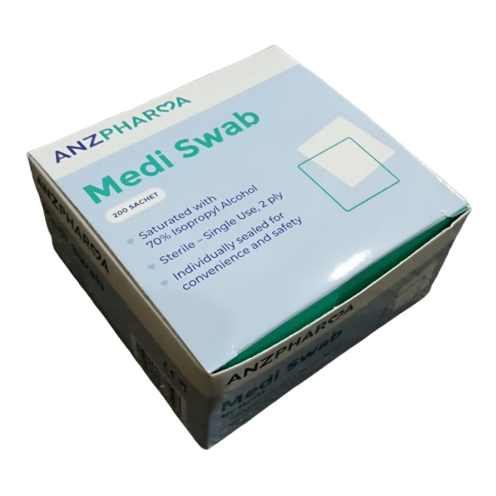 ANZ Pharma Alcohol Medi Swab 200s - Birkenhead Health Plus