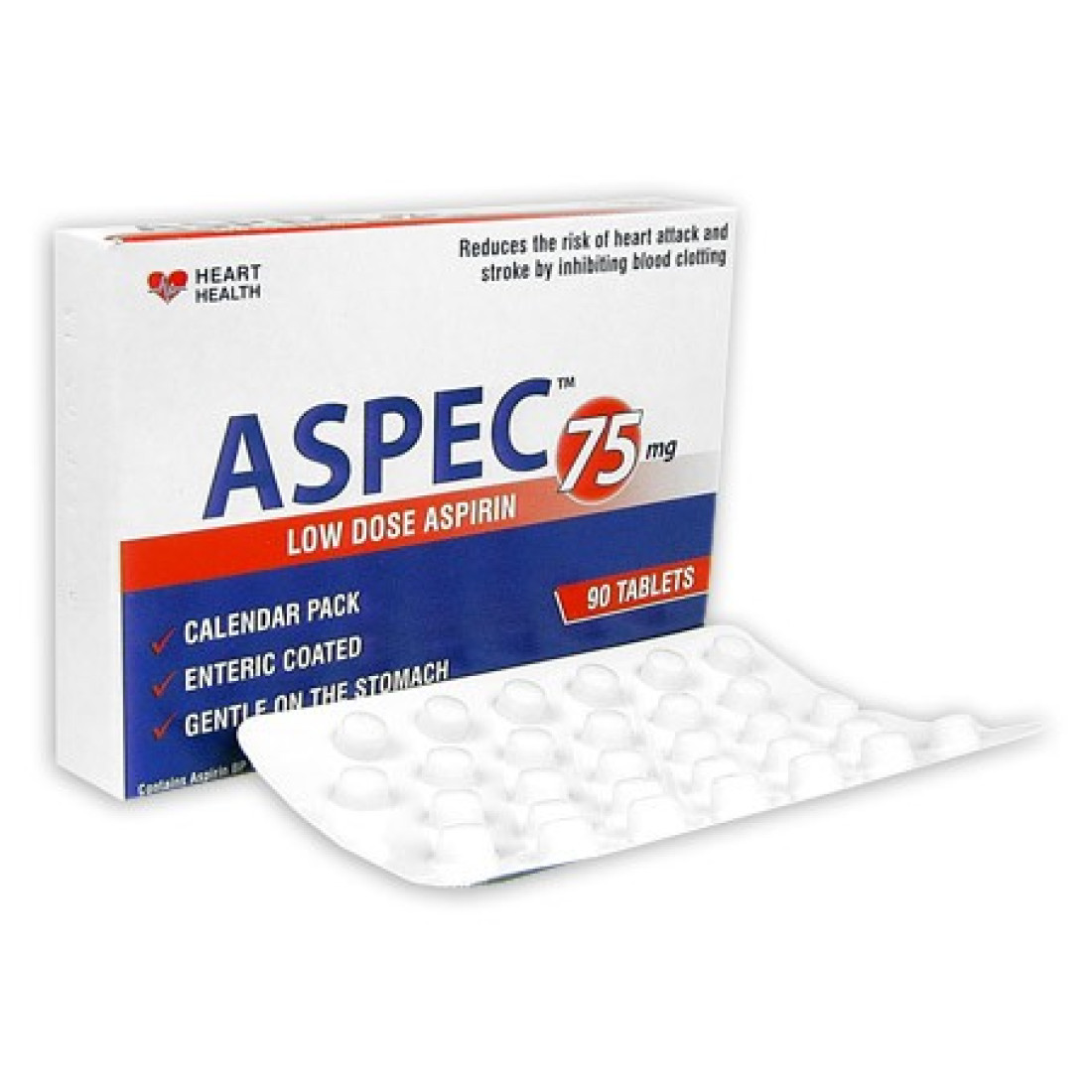Aspec Enteric Coated Aspirin 75mg 90 Tablets - Birkenhead ...