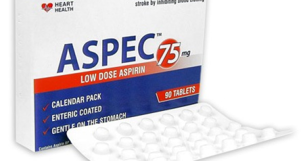 Aspec Enteric Coated Aspirin 75mg 90 Tablets - Birkenhead ...