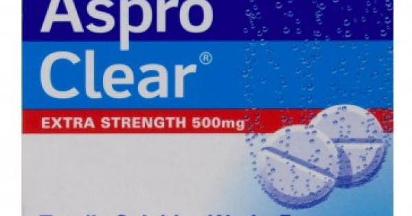 Aspro Clear 500mg 16 Effervescent Tablets - Birkenhead Health ...