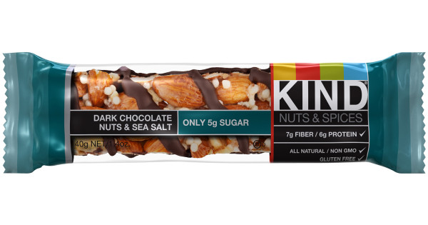 Be Kind Nut Bars Dark Chocolate Nuts & Sea Salt 40g