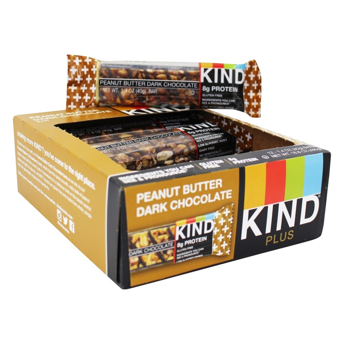 Be Kind Nut Bars Peanut Butter Dark Chocolate 12 Pk - Birkenhead ...