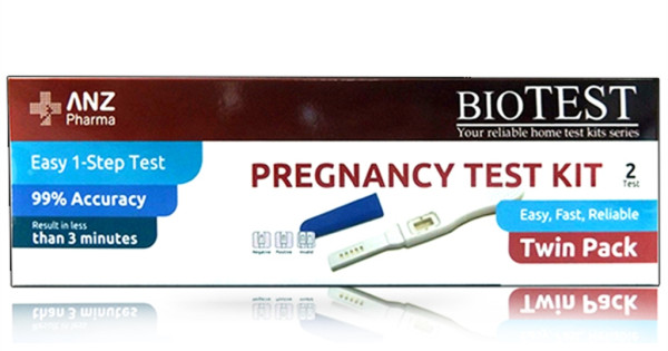 BioTest Pregnancy Test Kit 2 Tests (Twin Pack) - Birkenhead ...