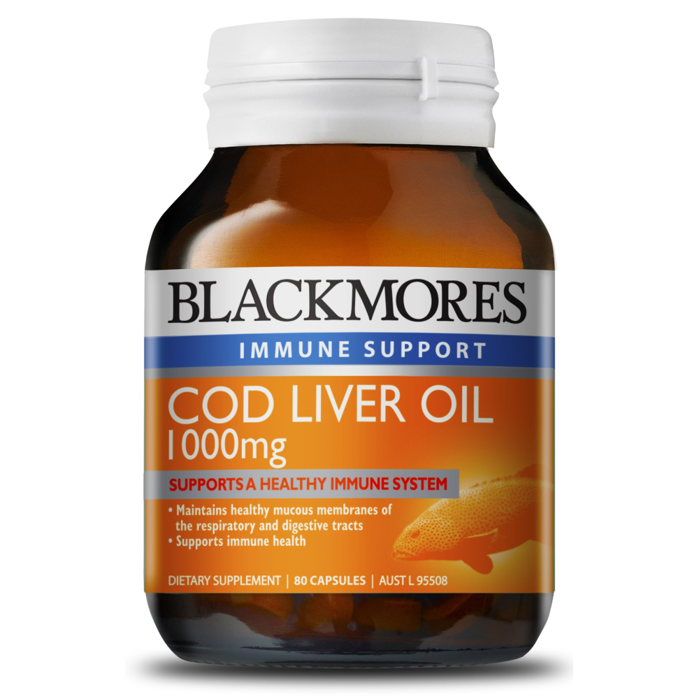 Blackmores Cod Liver Oil 1000mg 80 Capsules - Birkenhead ...