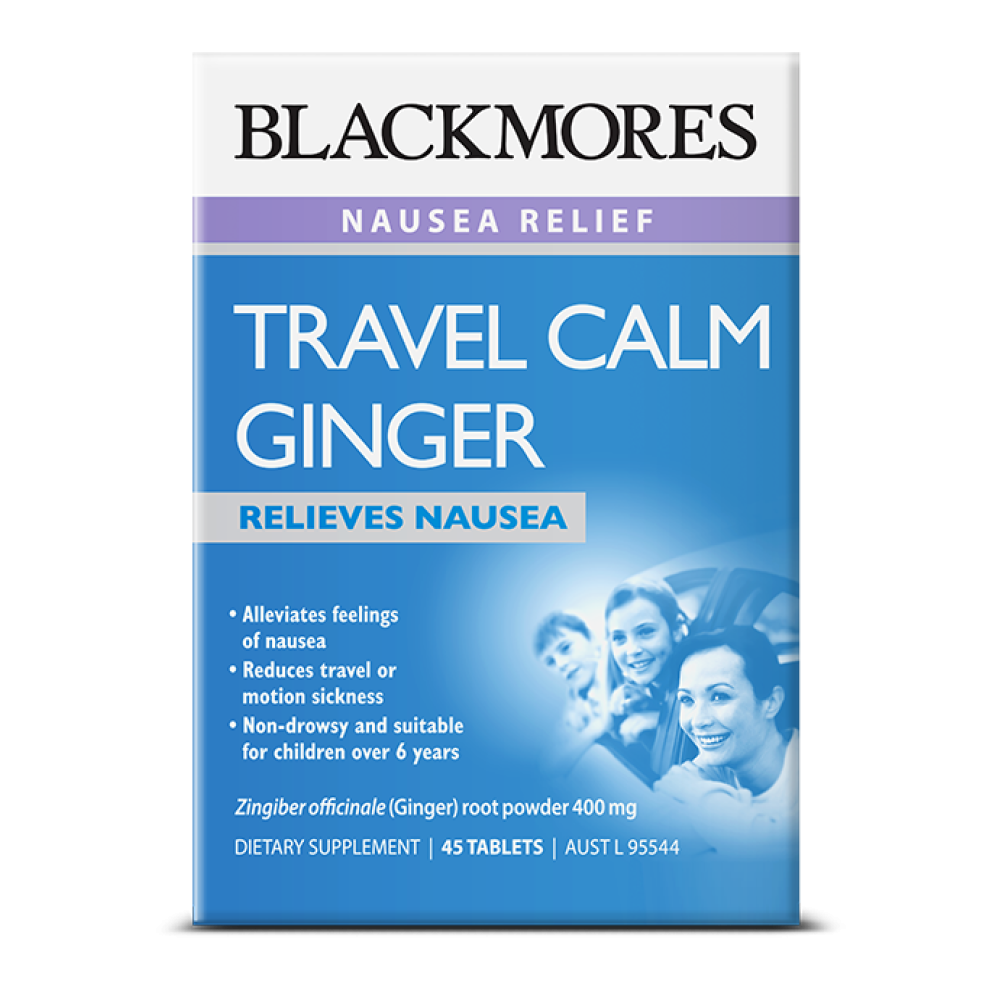 Blackmores Travel Calm Ginger 45 Tablets - Birkenhead Health ...