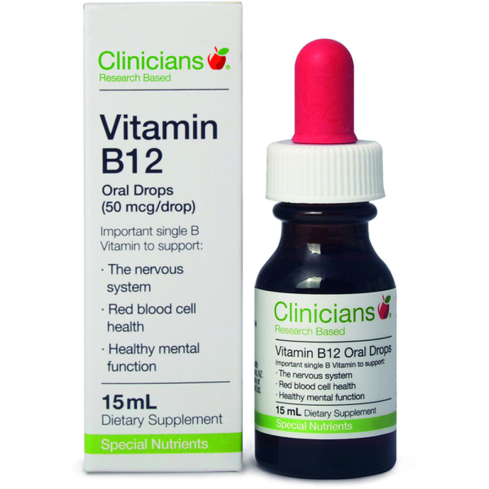 Clinicians Vitamin B12 Oral Drops 12ml - Birkenhead Health ...