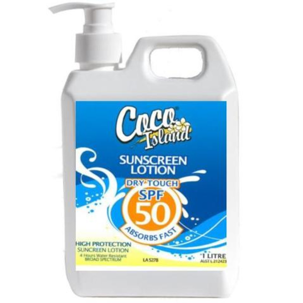 Coco Island Sunscreen Lotion SPF 50+ 1L - Birkenhead Health ...