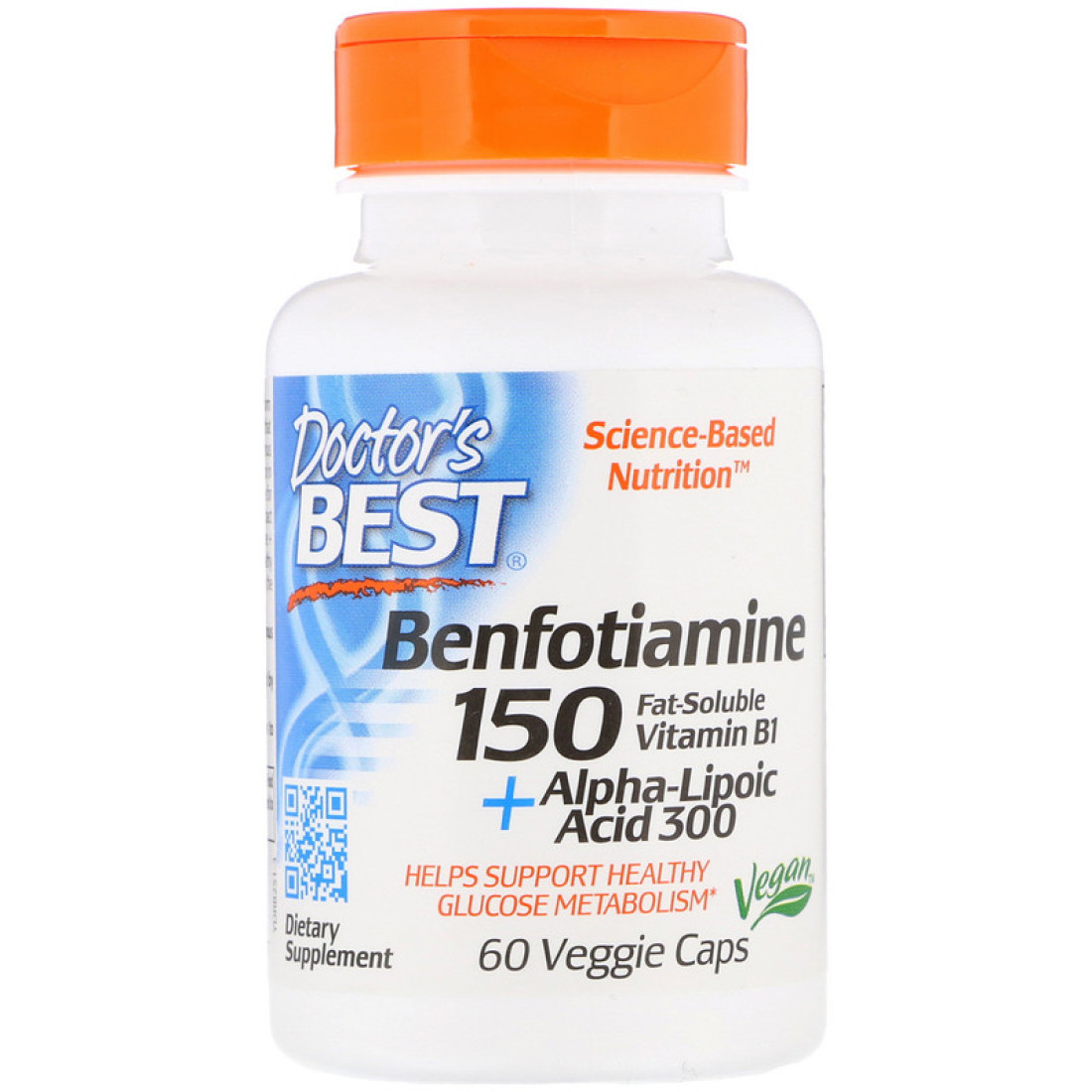 Doctor's Best Benfotiamine + Alpha-Lipoic Acid 60 Capsules ...