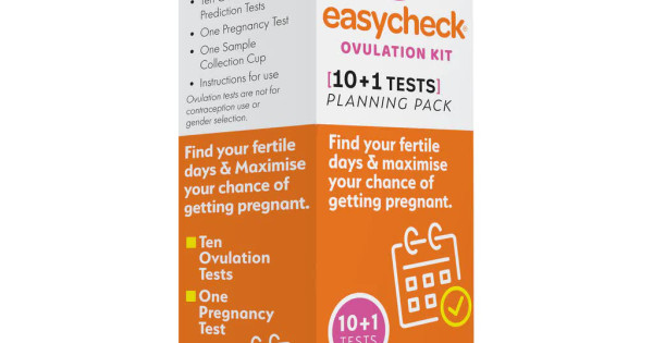 EasyCheck Ovulation Kit 10 + 1 Tests | Birkenhead HealthPlus