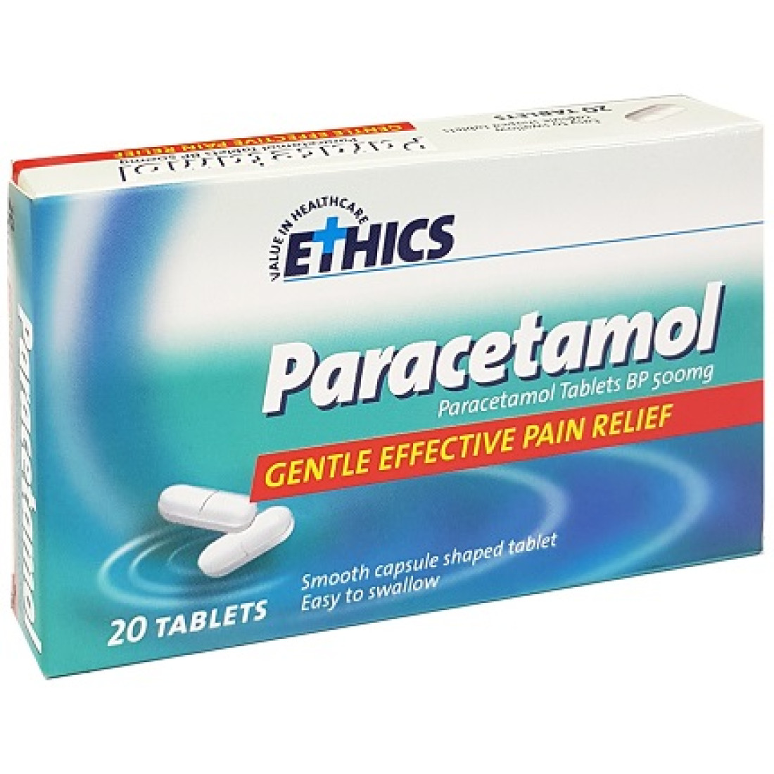 Ethics Paracetamol 20 Caplets - Birkenhead Health Plus