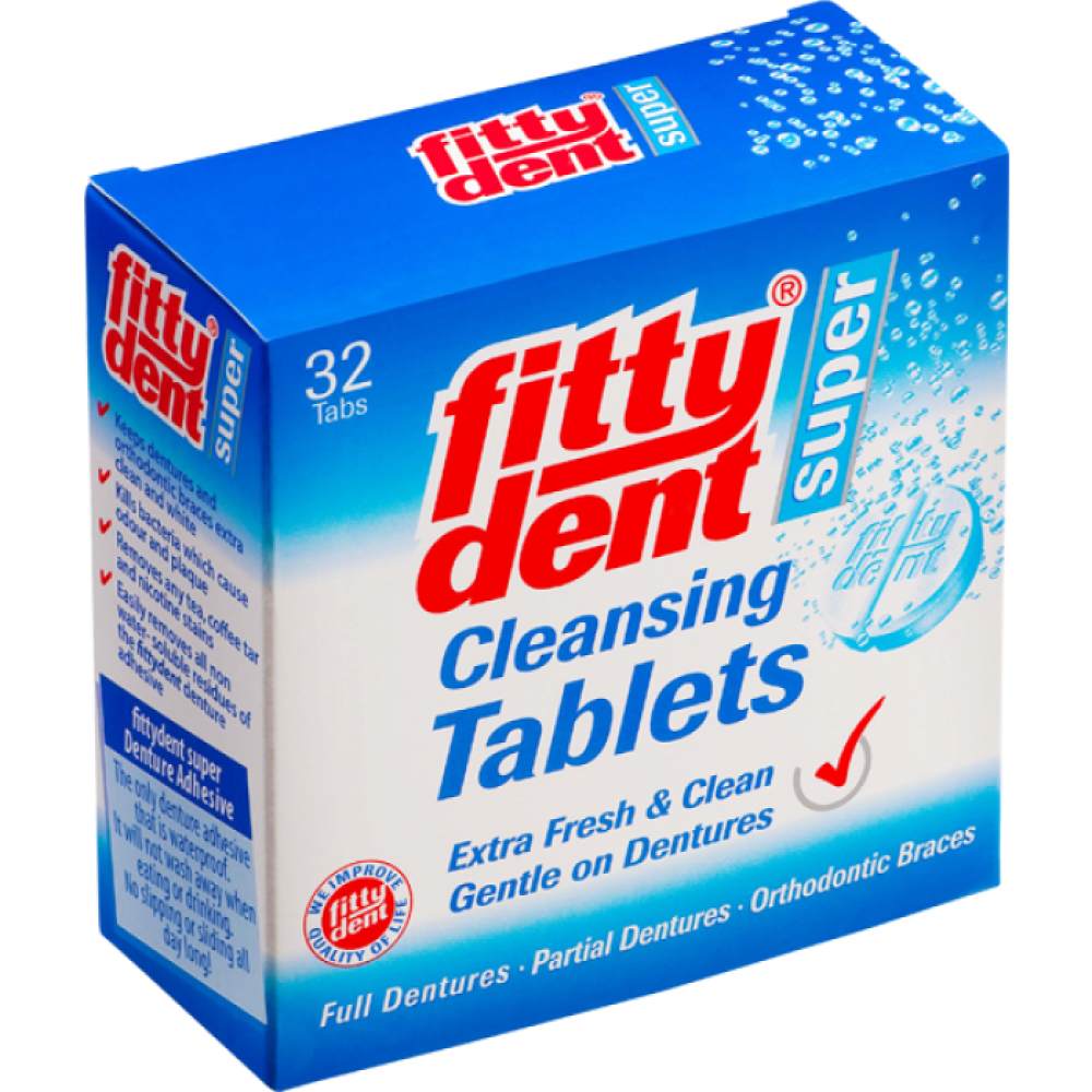 Fitty Dent Cleansing 32 Tablets - Birkenhead Health Plus