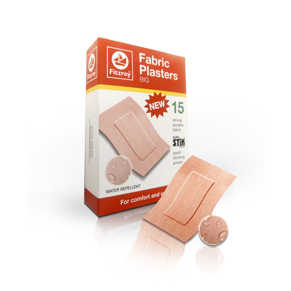 Fitzroy Big Fabric Plasters 15 Pieces - Birkenhead Health ...