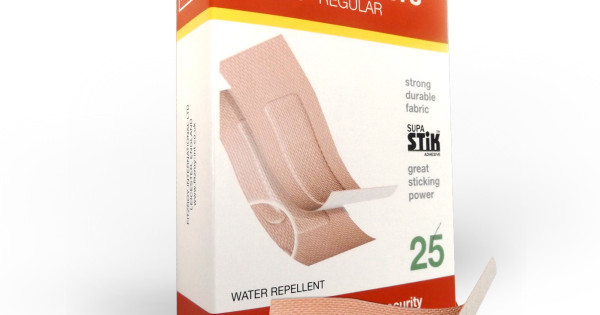 Fitzroy Regular Fabric Plasters 25 Pieces - Birkenhead Health ...