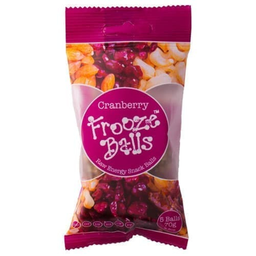 Frooze Balls Snack Bar 70g Cranberry Flavour - Birkenhead ...