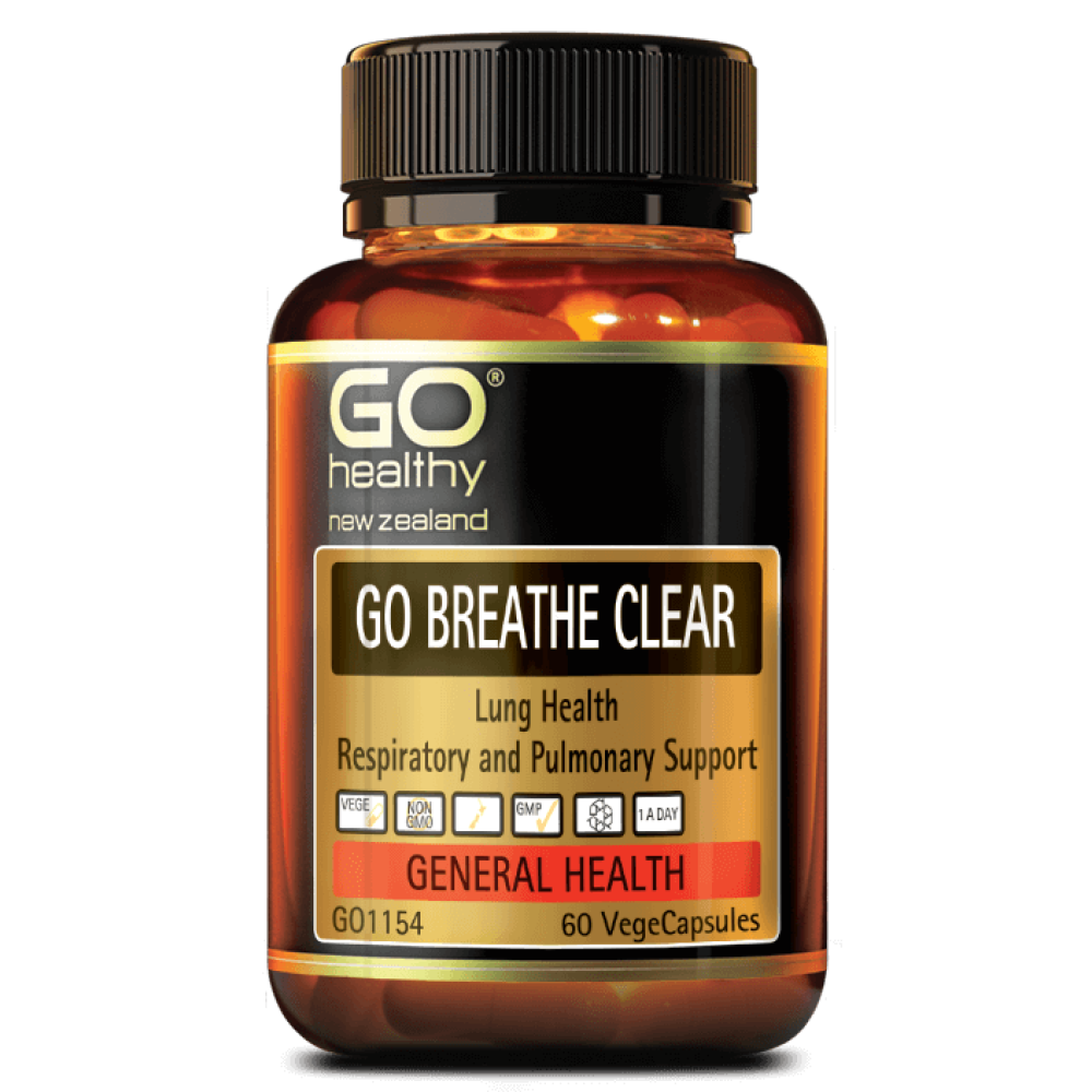 GO Healthy GO Breathe Clear 60 Caps | Birkenhead HealthPlus