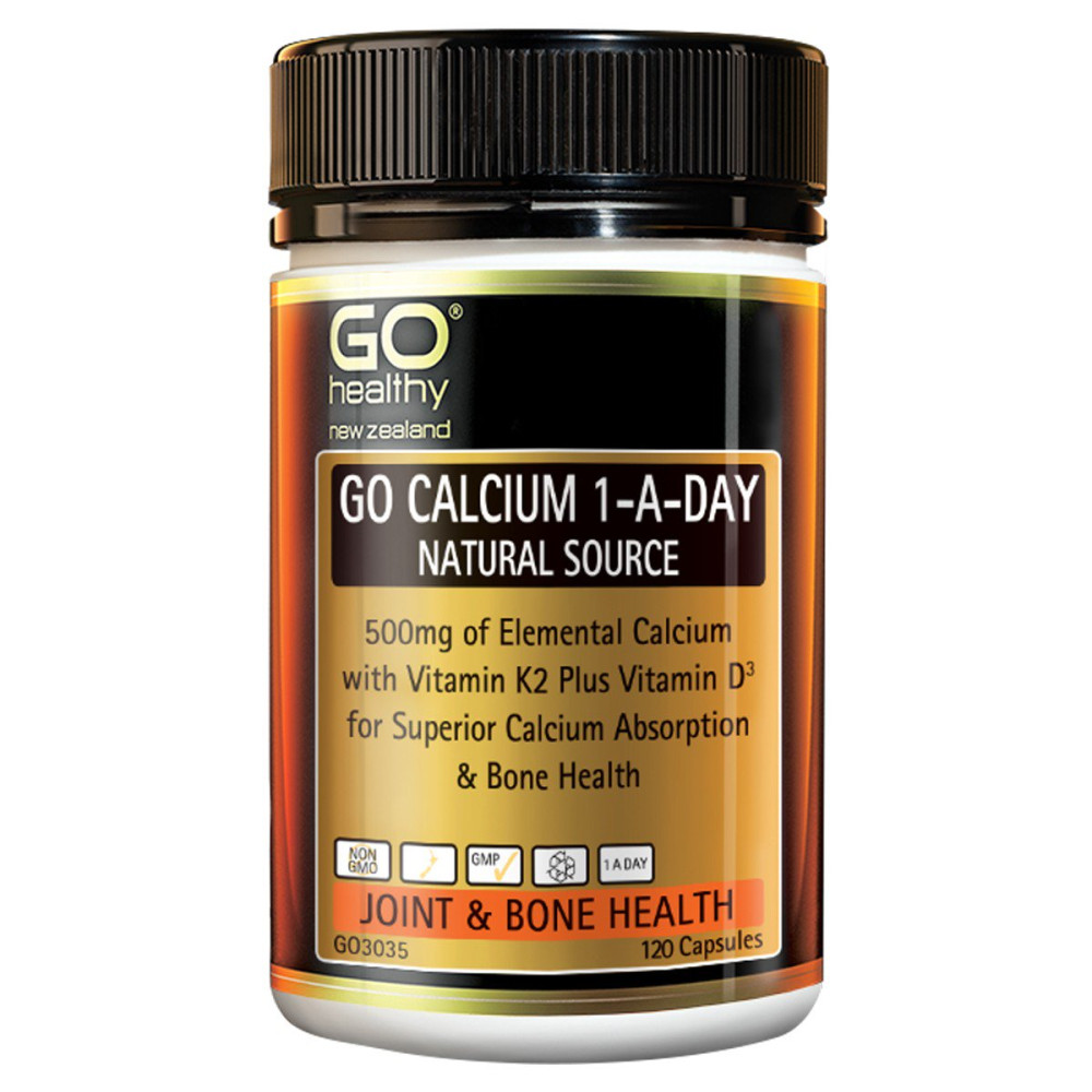 GO Healthy GO Calcium 1-A-Day 120 Capsules - Birkenhead Health ...