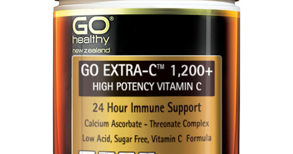 GO Healthy GO Extra C 1200+ High Potency Vitamin C 200 Capsules ...