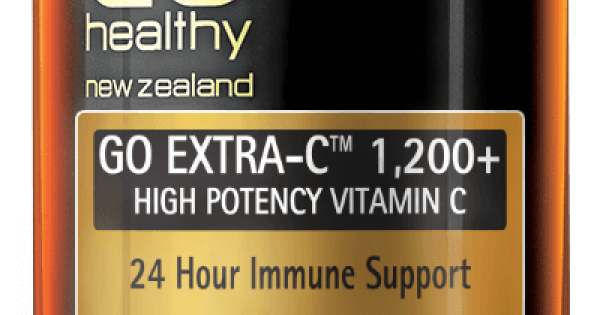 GO Healthy GO Extra C 1200+ High Potency Vitamin C 50 Capsules ...
