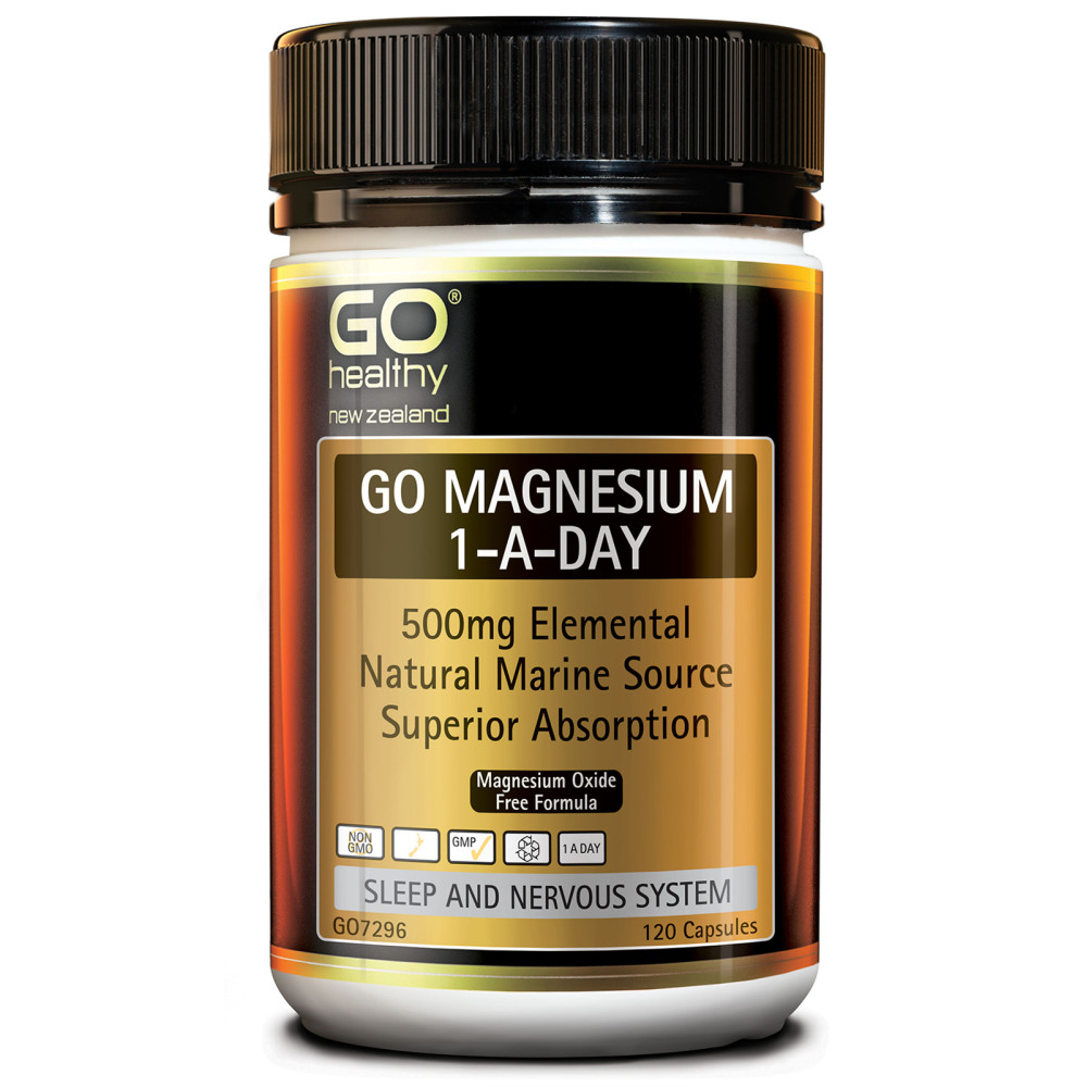 GO Healthy GO Magnesium 1-A-Day 500mg 120 Capsules - Birkenhead ...