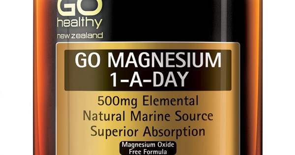 GO Healthy GO Magnesium 1-A-Day 500mg 200 Capsules - Birkenhead ...