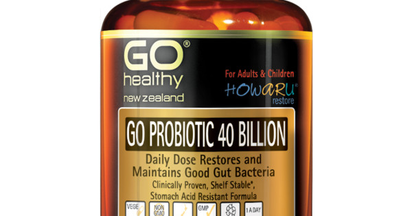 GO Healthy GO Probiotic 40 Billion 60 Capsules - Birkenhead ...