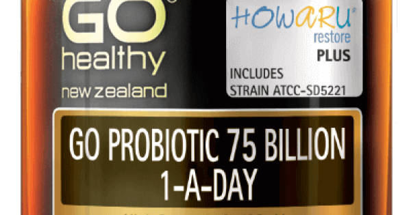 GO Healthy GO Probiotic 75 Billion 1-A-Day 30 Capsules