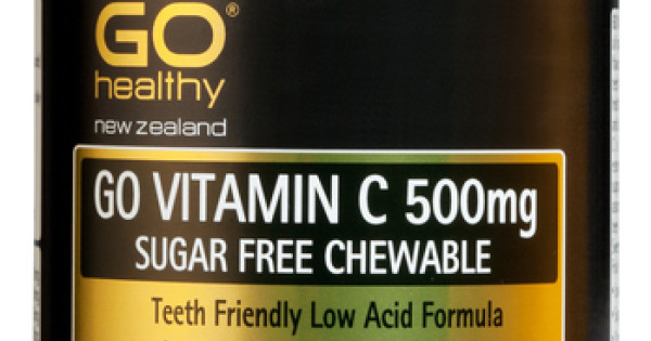 GO Healthy GO Vitamin C 500mg Sugar Free Chewable 100 Tablets ...