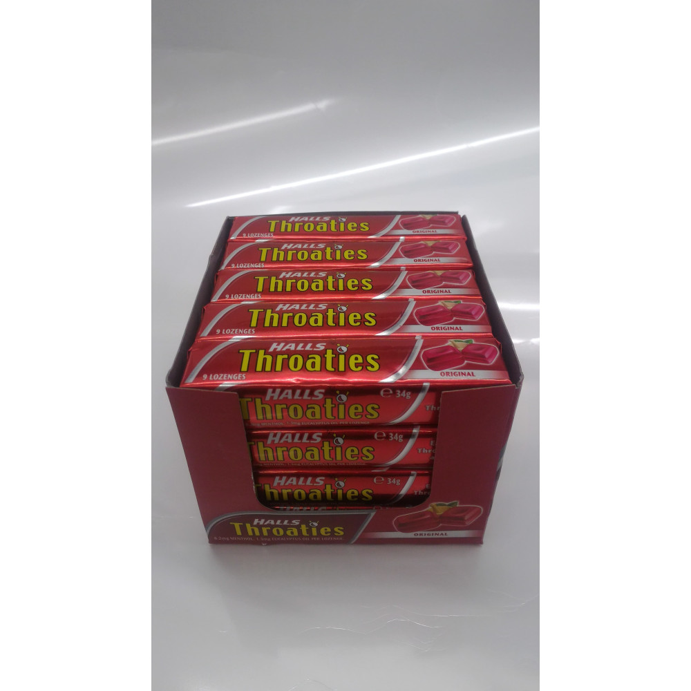 Halls Original Throaties 20 Sticks - Birkenhead Health Plus