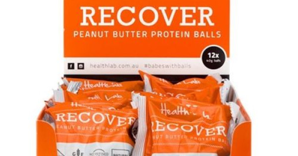 Health Lab Recover Peanut Butter Protein Ball 40g 12 Pack ...