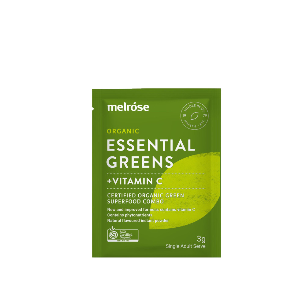 Melrose Organic Essential Greens with Vitamin C 30 x 3g Sachets ...