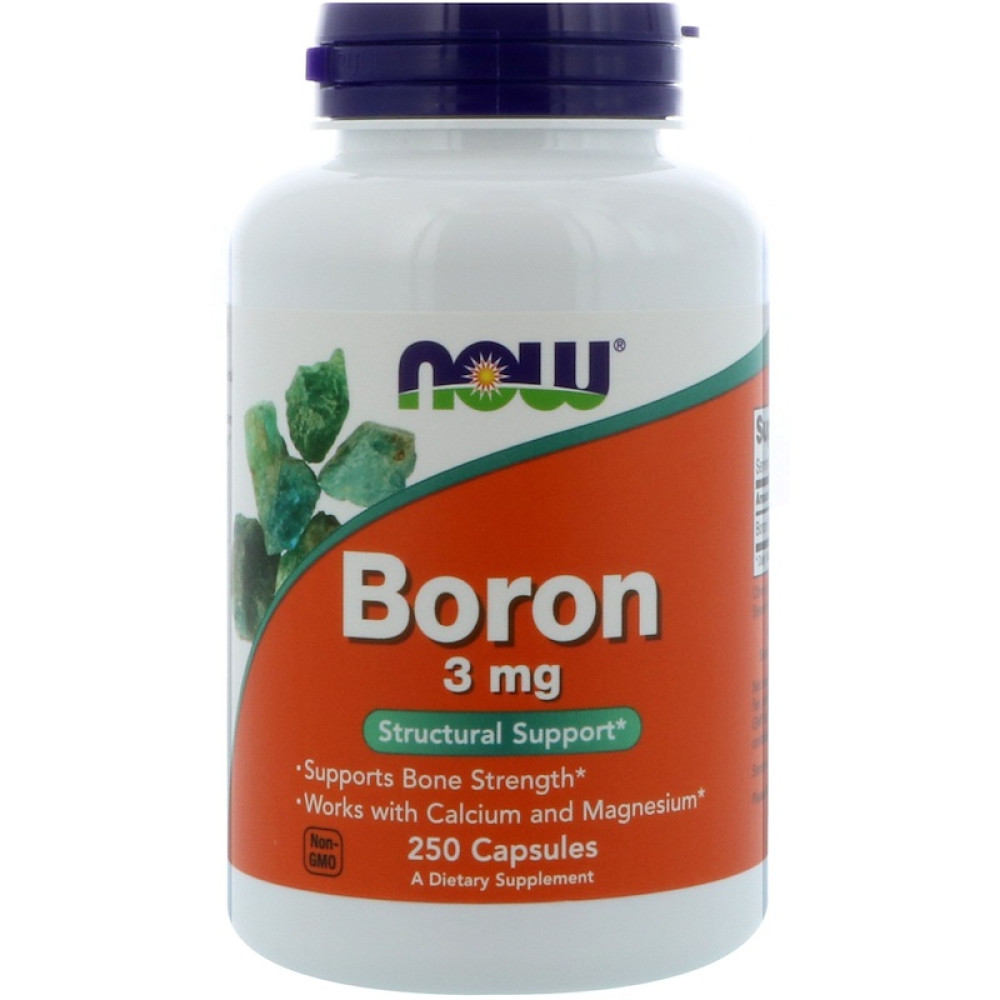 Now Foods Boron 3mg 250 Capsules - Birkenhead Health Plus
