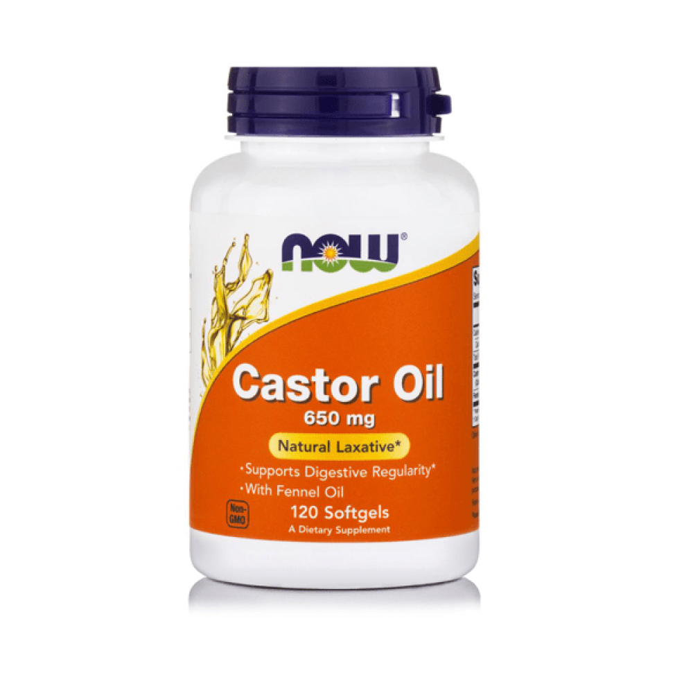Now Foods Castor Oil 650mg 120 Softgels - Birkenhead Health ...