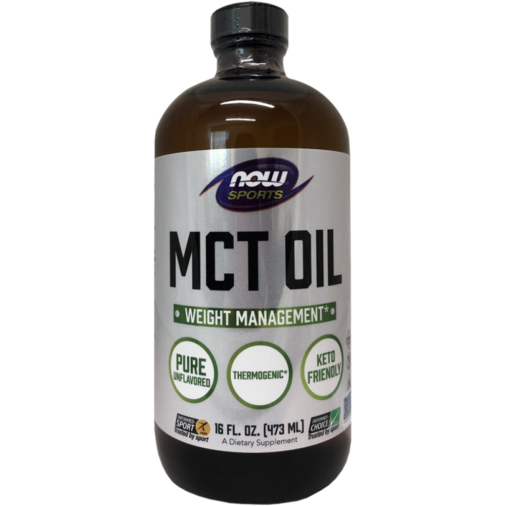 Now Foods MCT Oil 100% Pure in Glass Bottle 473ml - Birkenhead ...