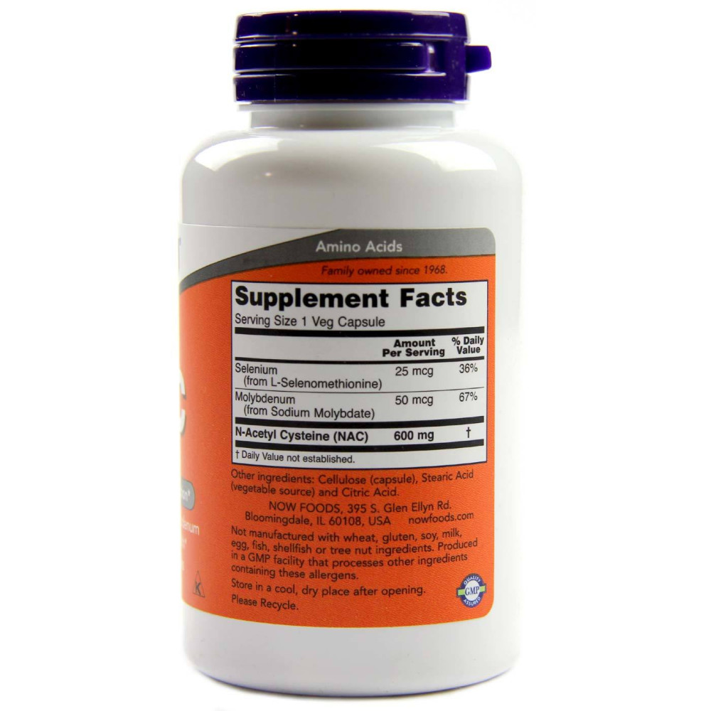 Now Foods NAC 600mg 100 Capsules - Birkenhead Health Plus