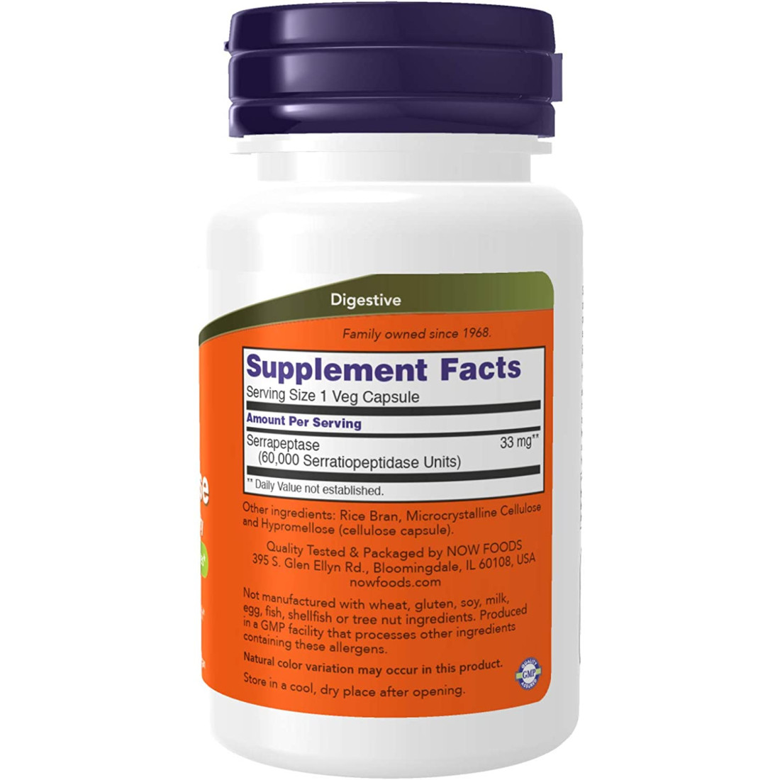 Now Foods Serrapeptase 60,000 Units 60s | Birkenhead Hea ...