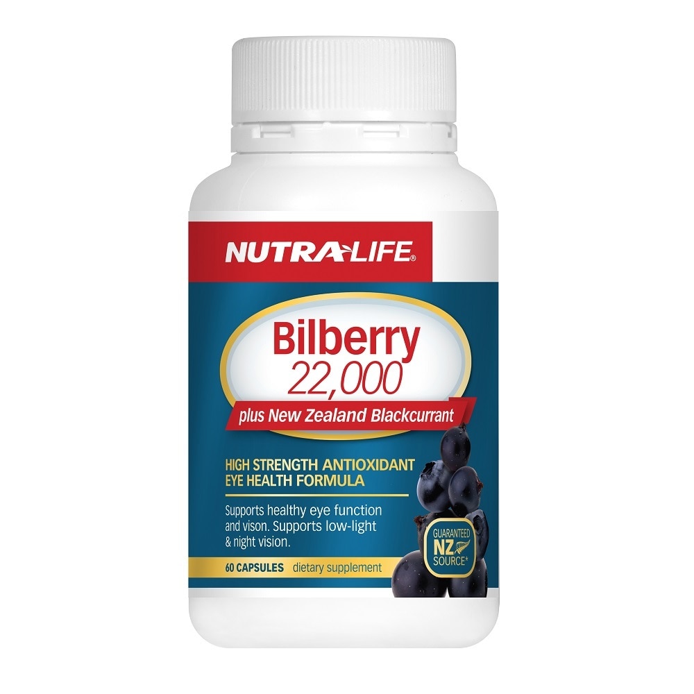 Nutralife Bilberry 22,000 Plus New Zealand Blackcurrant 60 ...