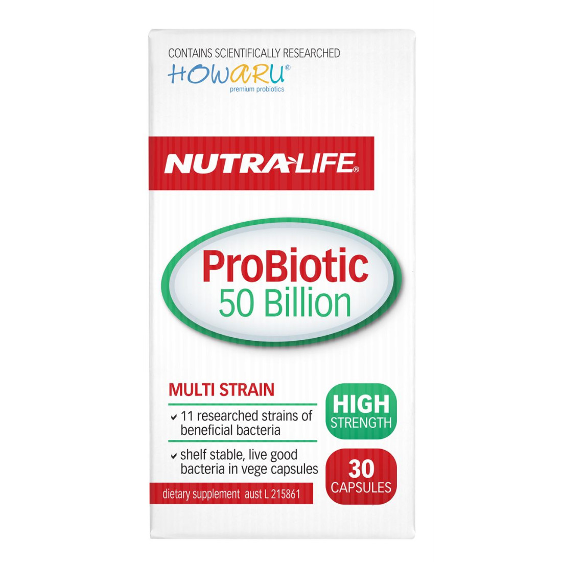 Nutralife ProBiotic 50 Billion 30 Capsules - Birkenhead Health ...