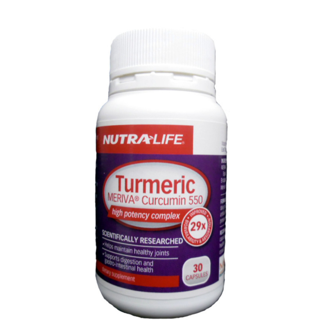 Nutralife Turmeric Meriva Curcumin 30 Capsules - Birkenhead ...