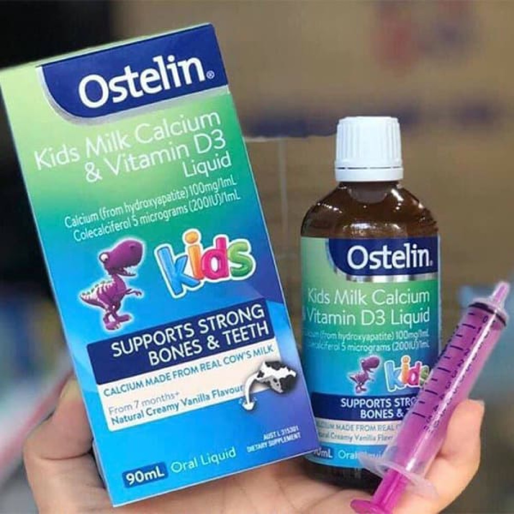 Ostelin Kids Milk Calcium & Vitamin D3 Liquid 90ml
