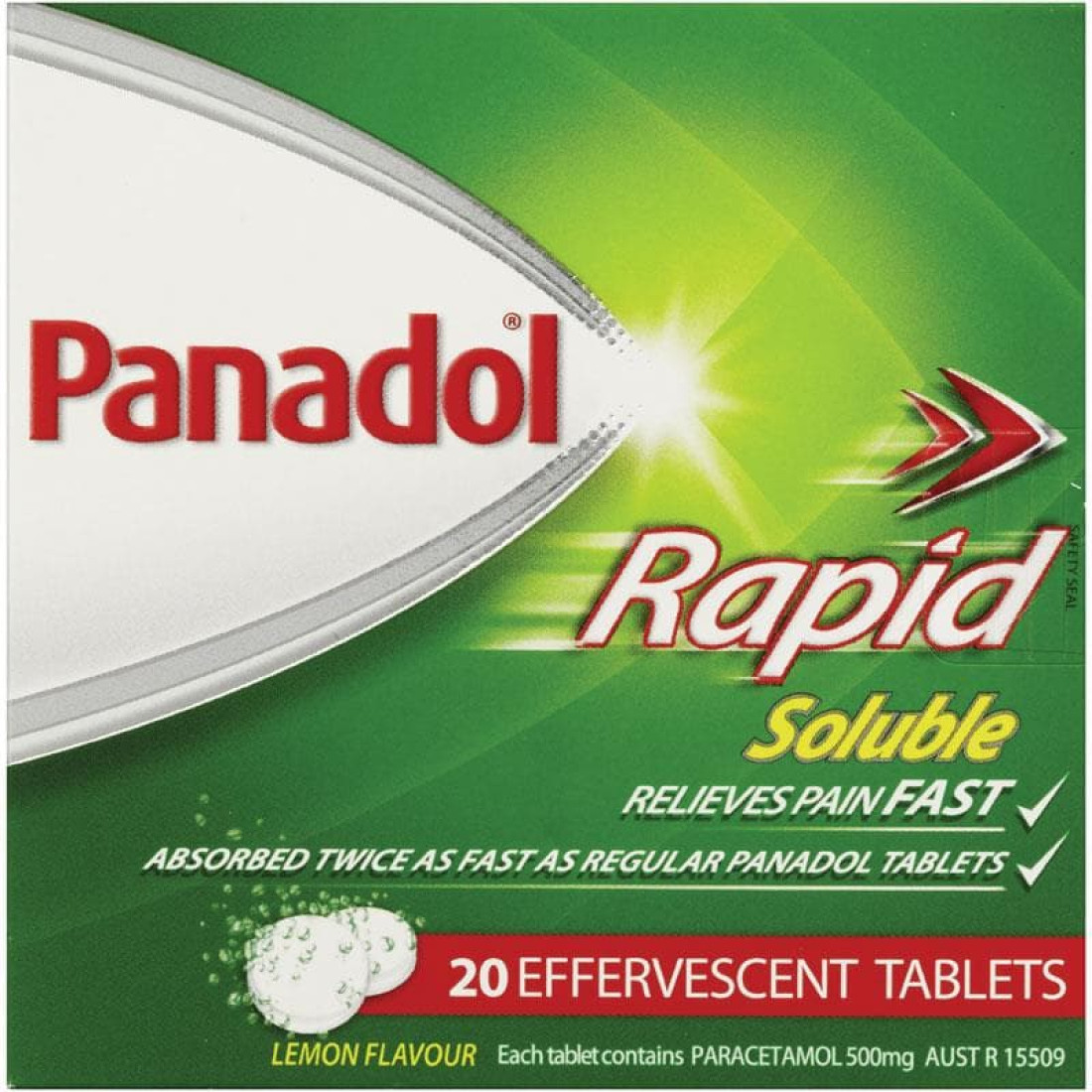 Panadol Rapid Soluble 20 Effervescent Tablets - Birkenhead ...