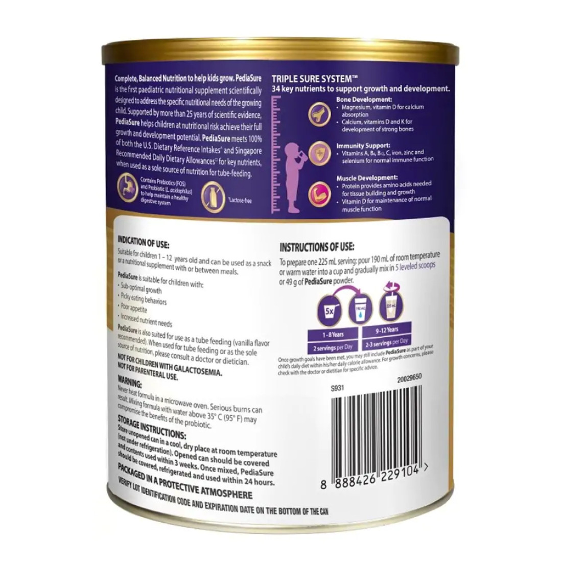 Pediasure Powder Vanilla 850g | Birkenhead HealthPlus