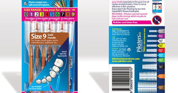 Piksters Interdental Toothbrushes Size 9 Brown (10 brushes ...