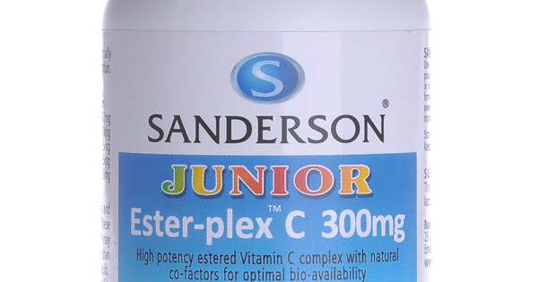 Sanderson Junior Ester-plex C 300mg Orange 110 Chewable Tablets ...