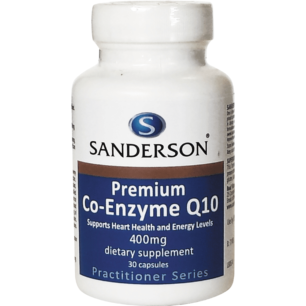 Sanderson Premium Co-Enzyme Q10 400mg 30 Capsules - Birkenhead ...