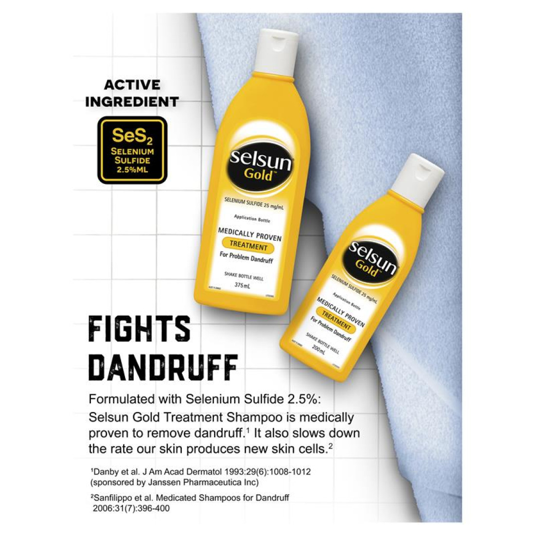 Selsun Gold Anti Dandruff Treatment Shampoo | Birkenhead ...