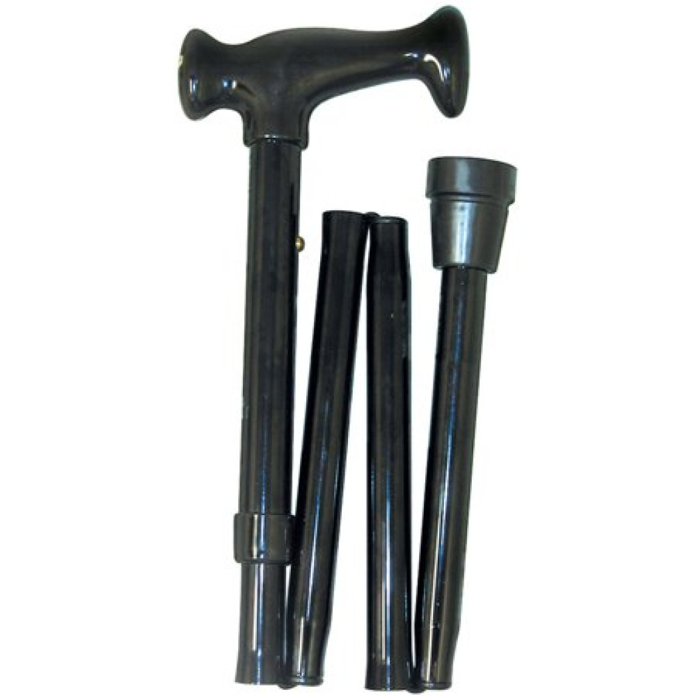 Surgical Basics Folding Walking Stick Black Colour - Birkenhead ...