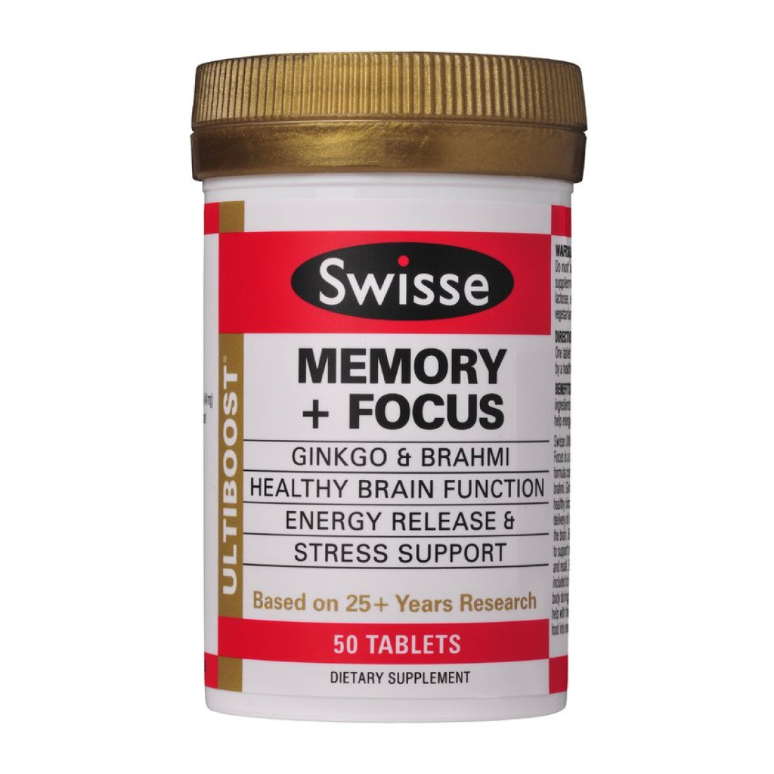 Swisse Ultiboost Memory + Focus 50 Tablets - Birkenhead Health ...