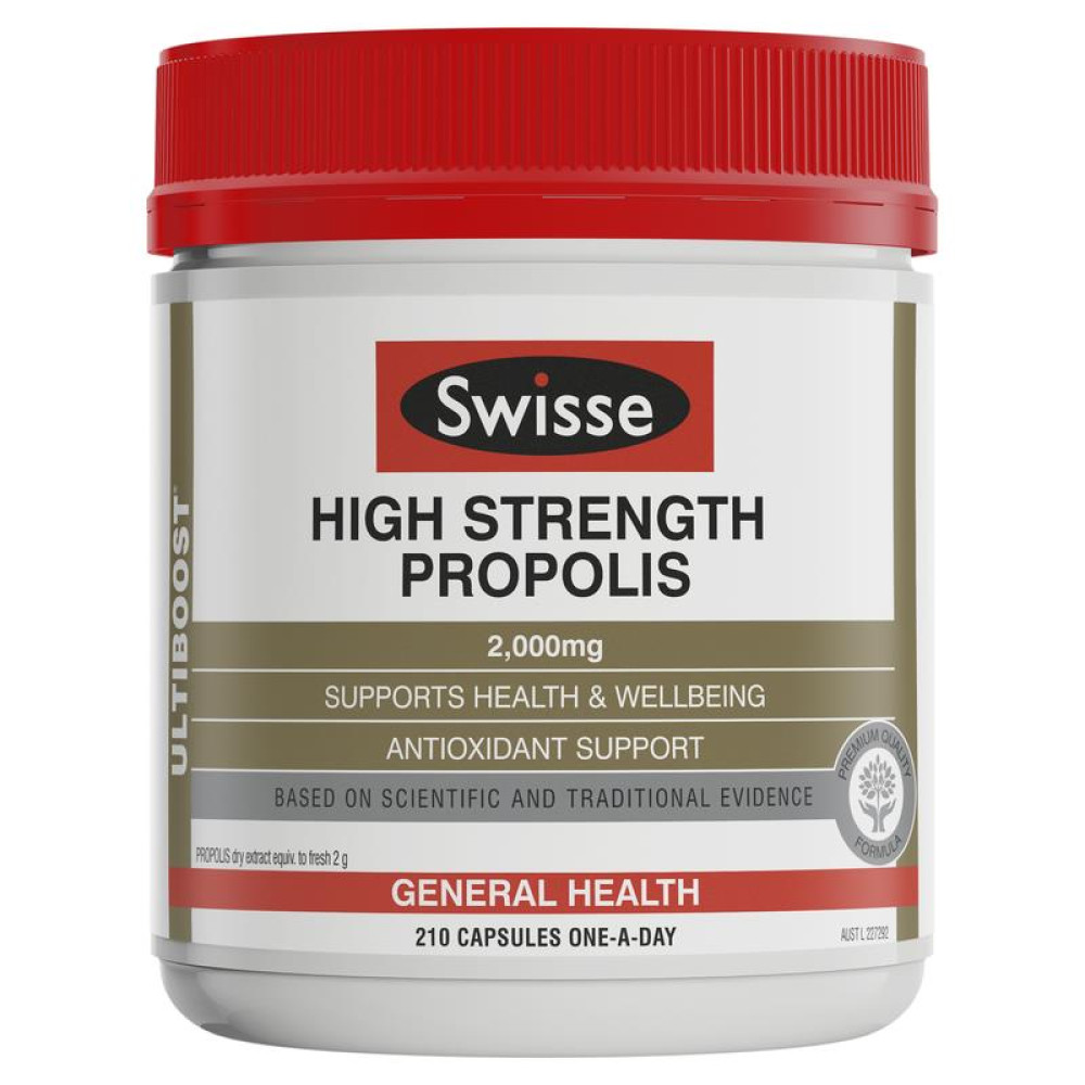 Swisse High Strength Propolis 2000mg 210 Capsules - Birkenhead ...