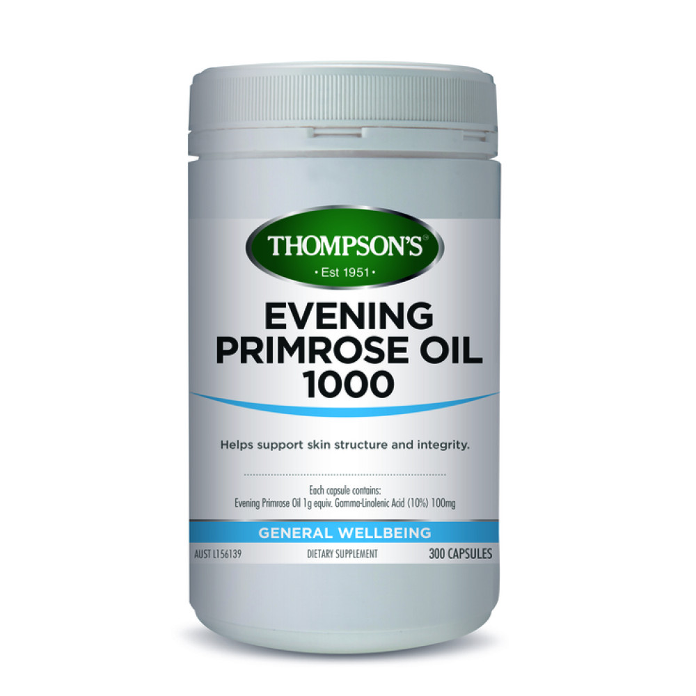 Thompson's Evening Primrose Oil 1000mg 300 Capsules - Birkenhead ...