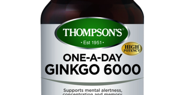 Thompson's Ginkgo 6000 One-A-Day 30 Capsules - Birkenhead ...